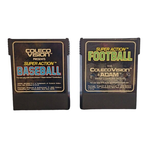 Coleco Vision | Video Games & Consoles | Super Action Game Baseball And Super Action Football ...